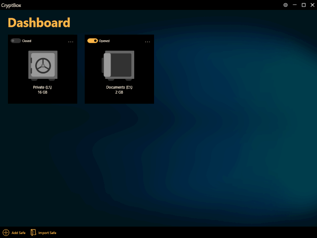 Cryptbox encryption program: Encrypt hard disk and files