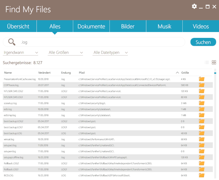Find My Files: Suchprogramm zum Dateien suchen & finden