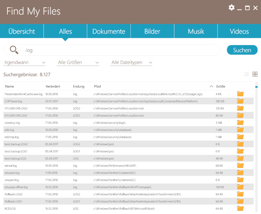 Find My Files: Suchprogramm zum Dateien suchen & finden