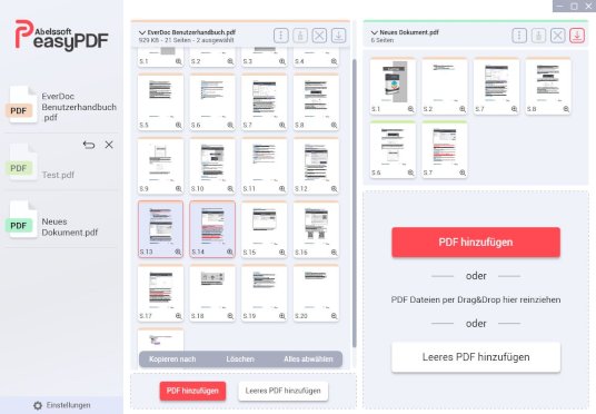 easyPDF: PDF-Dateien zusammenfügen