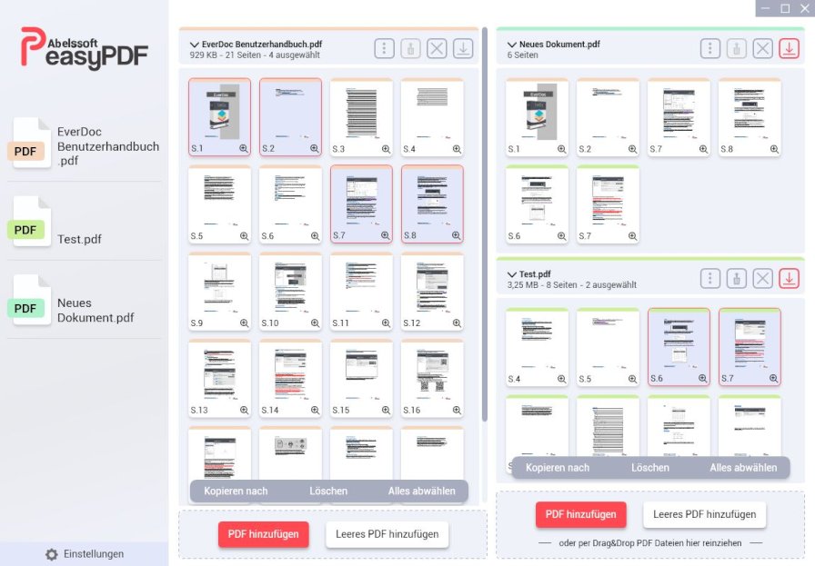 easyPDF: PDF-Dateien zusammenfügen