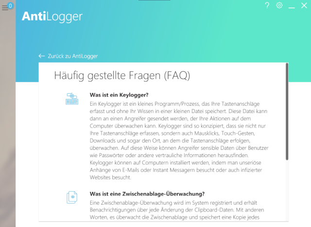 Abelssoft AntiLogger: Keylogger & Spionageprogramme sicher entfernen