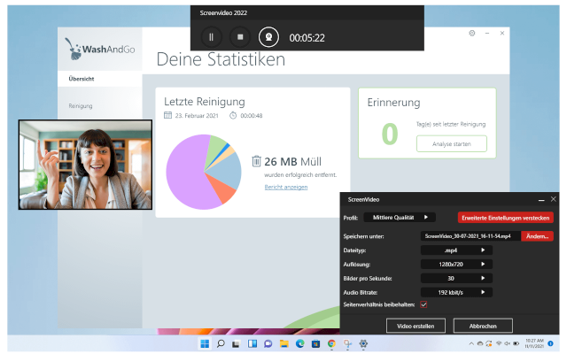 ScreenVideo: Screen Recorder zum Bildschirm aufnehmen