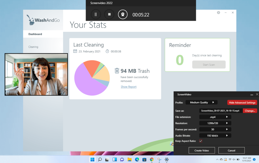 ScreenVideo: Screen Recorder to record the screen