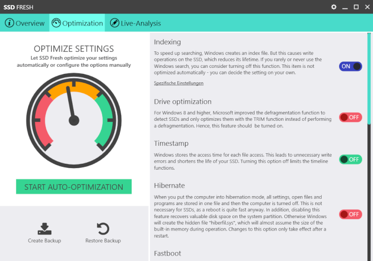 SSD Fresh: Tool to optimize SSD for longer life