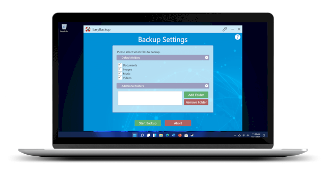 EasyBackup: Create automatic backups & data backup easily