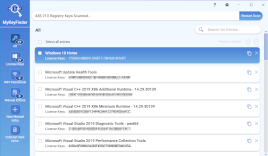 MyKeyFinder: Find, read, save and manage license keys