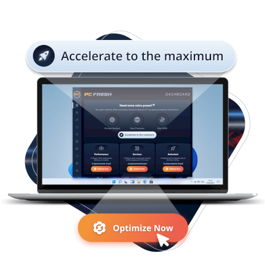 PC Fresh: optimizes your Windows for a fast and stable running PC