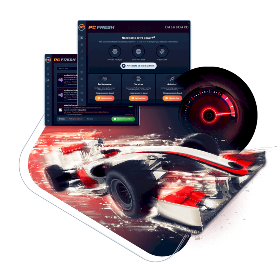 PC Fresh: optimizes your Windows for a fast and stable running PC