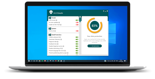 Win10PrivacyFix: Protect Windows 10 privacy through settings