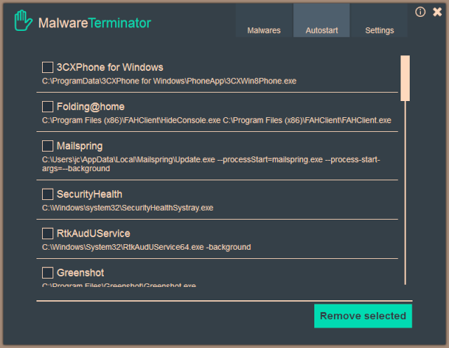 MalwareTerminator: Simply remove & uninstall browser toolbars