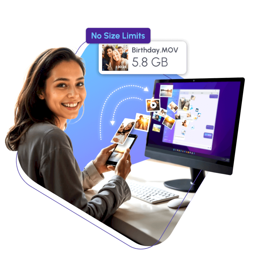 SendMe: Transfer data from PC to smartphone