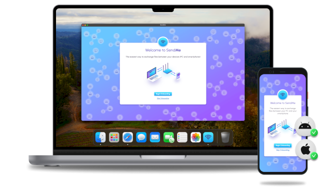 SendMe: Transfer data between Mac, Windows, iOS and Android